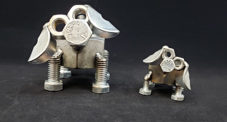Welded Nuts and Bolts Dog Combo Pack Round Body | Etsy