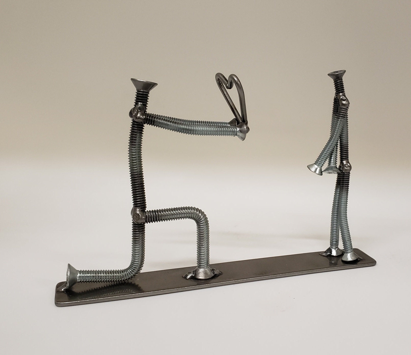 Welded Nuts and Bolts Style Romance Scene - Etsy