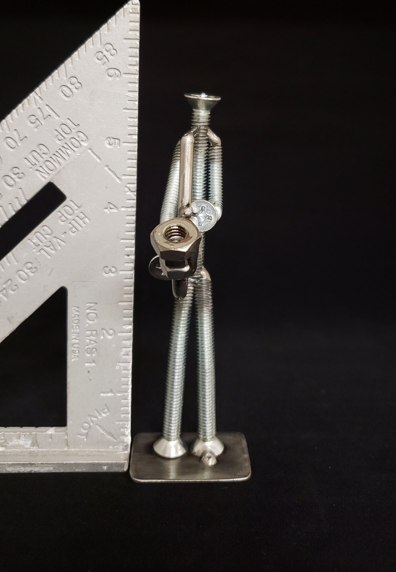 Welded Metal Nuts and Bolts Saxophone Player - Etsy