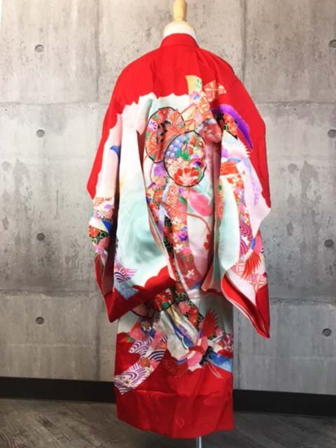 One of Kind Furisode Kimono for Kids With a Luxurious Pattern - Etsy