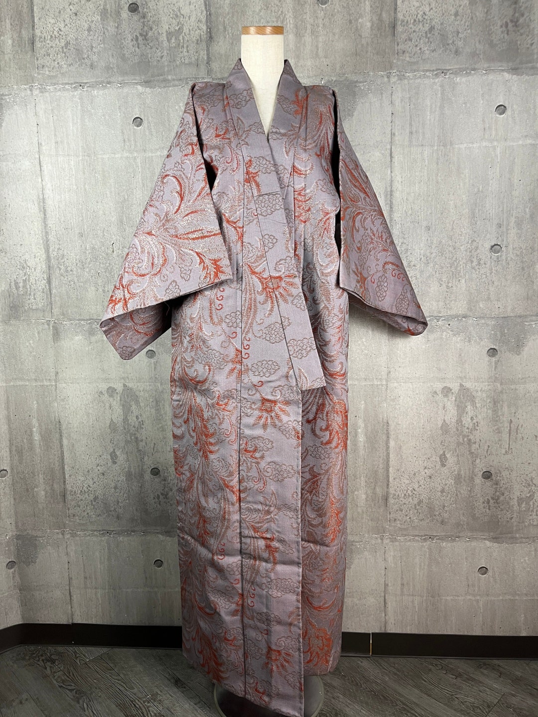Unique Japanese Jacquard Kimono – Handcrafted Silk Elegance - Etsy