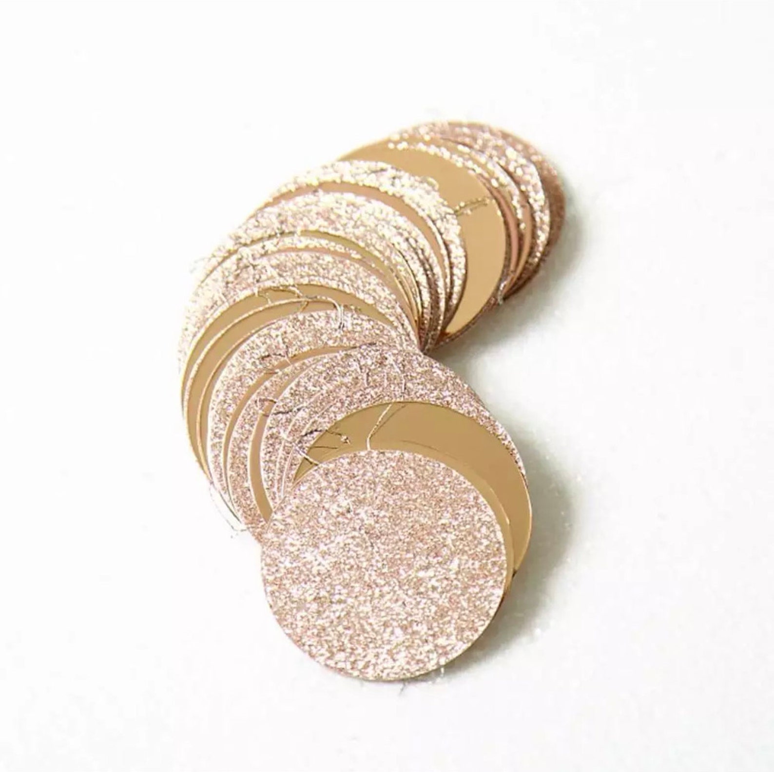 Glitter Decorations Paper Circle Dots Garland Party Streamers | Etsy