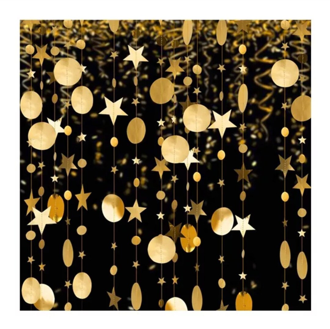 Twinkle Little Star Party Garlands, Paper Circle Garland Bunting Banner ...