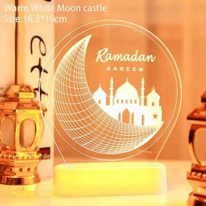 Ramadan Acrylic Decoration Light - Etsy