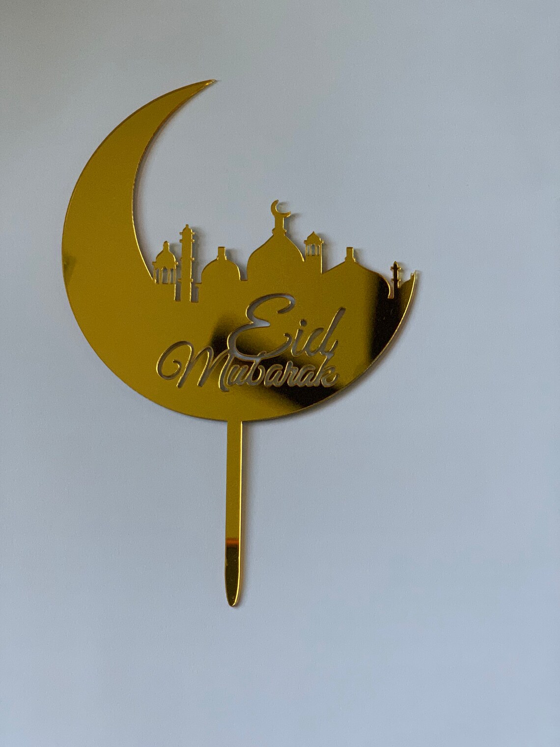 Eid Mubarak Acrylic Cake Topper - Etsy
