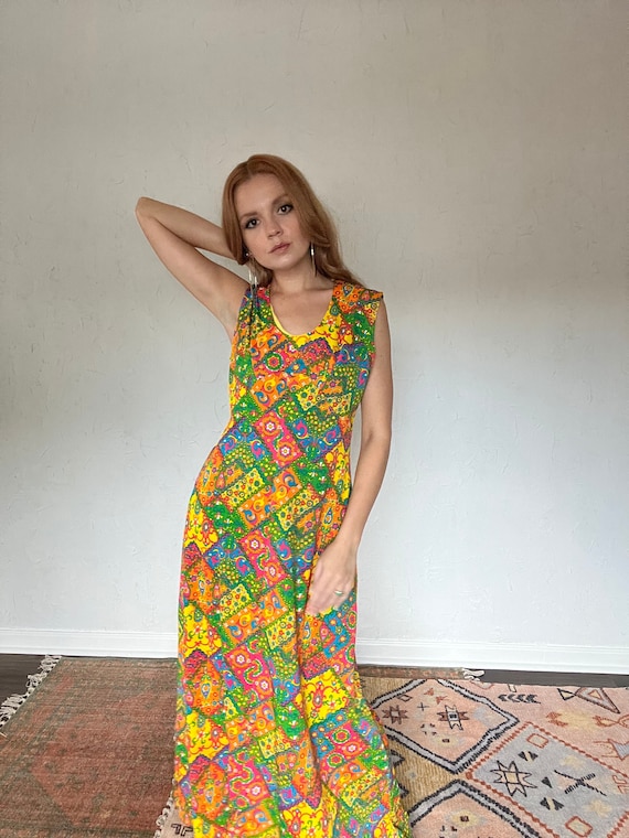 Vintage 1960s neon maxi - Gem