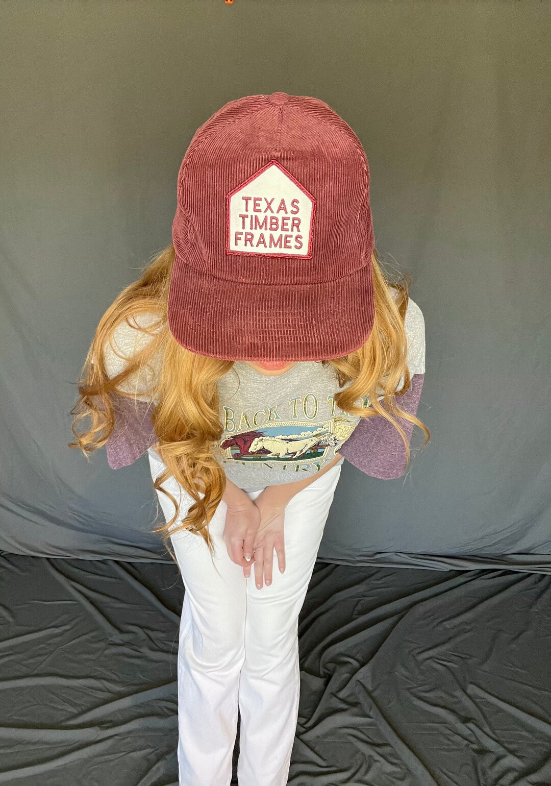 Vintage Texas Timber Frames Corduroy Trucker Hat - Etsy