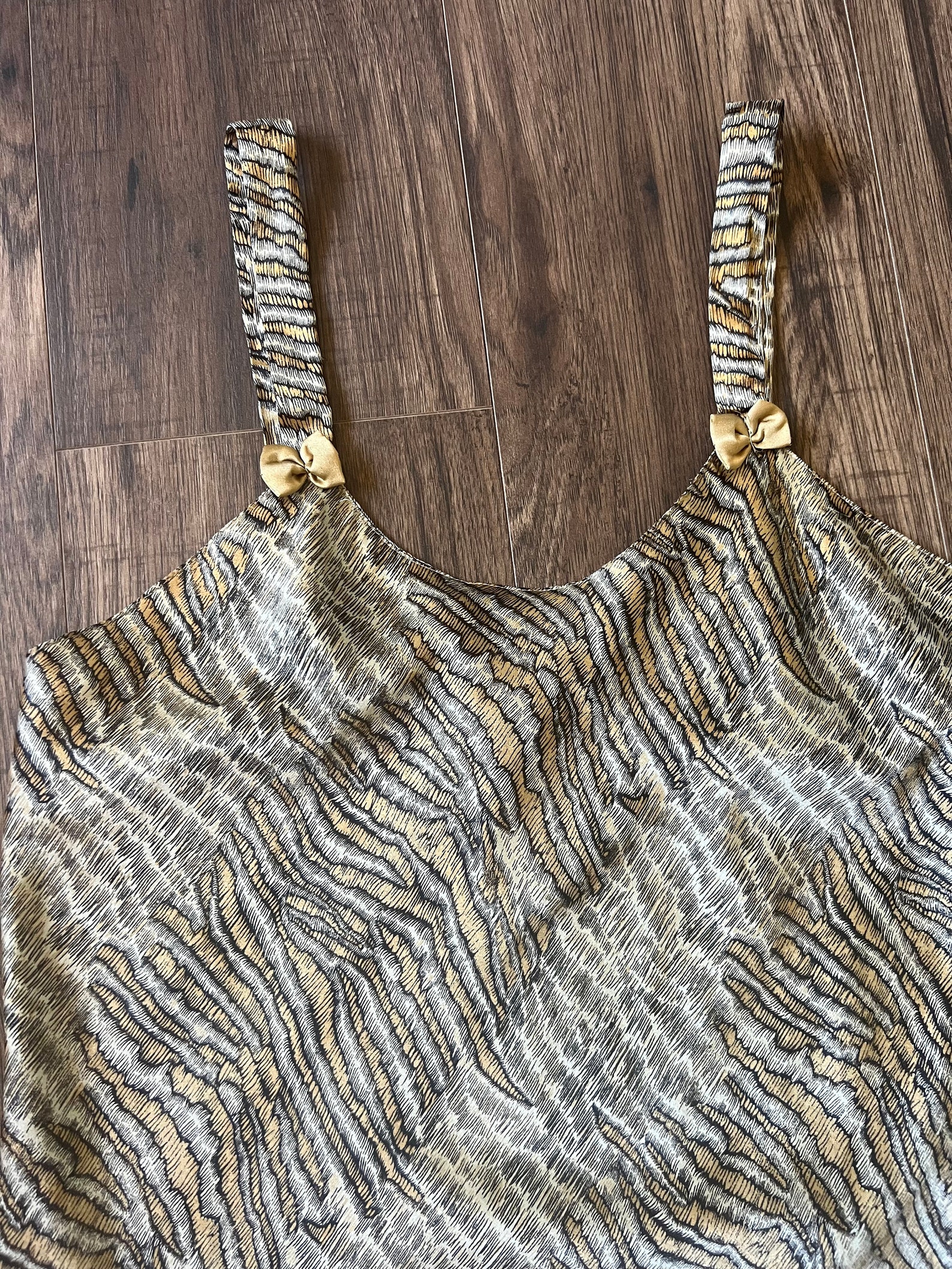 Vintage 90s Little Tiger Bow Lingerie Slip Dress - Etsy