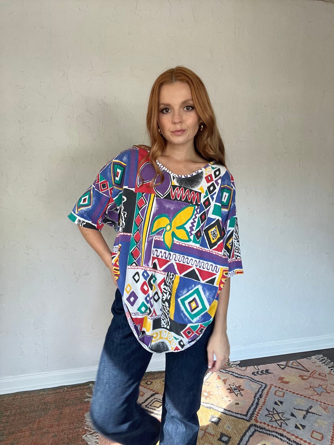 Vintage 90s Extra Touch International Sportswear Co Printed Tshirt - Etsy