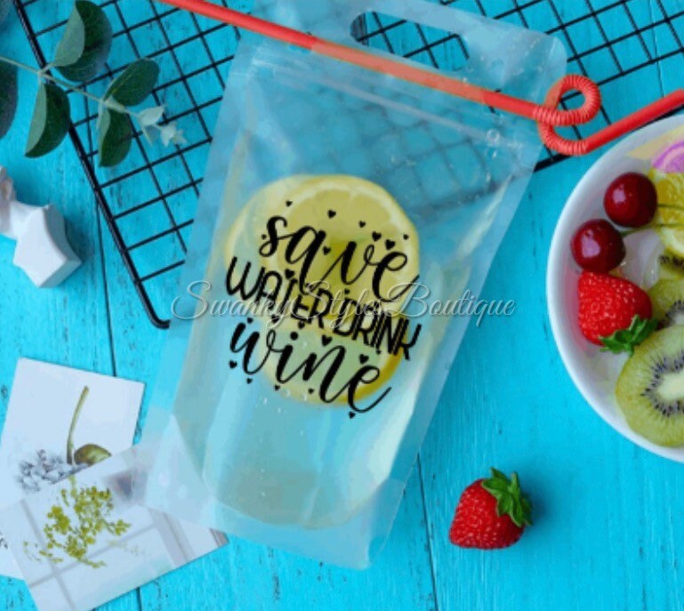 Custom Drink Pouches With Straw, Booze Bag, Caprisun Pouches ...