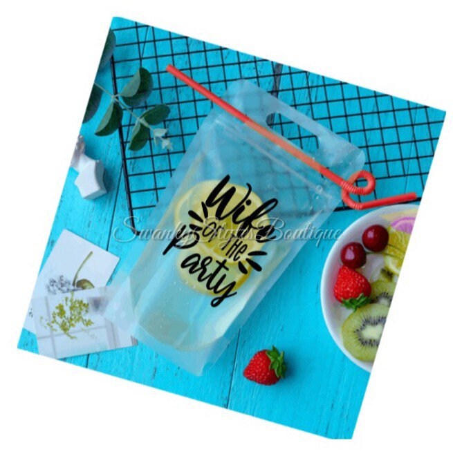Custom Drink Pouches With Straw, Booze Bag, Caprisun Pouches ...