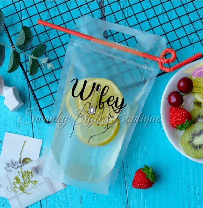 Custom Drink Pouches With Straw, Booze Bag, Caprisun Pouches ...