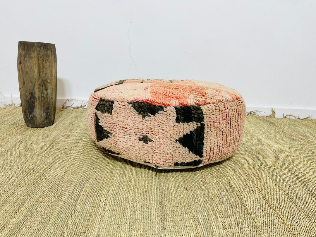 Ottoman Pouf Rest,stuffed Vitage Pouffe,handmade Pouf,round Pouf ...