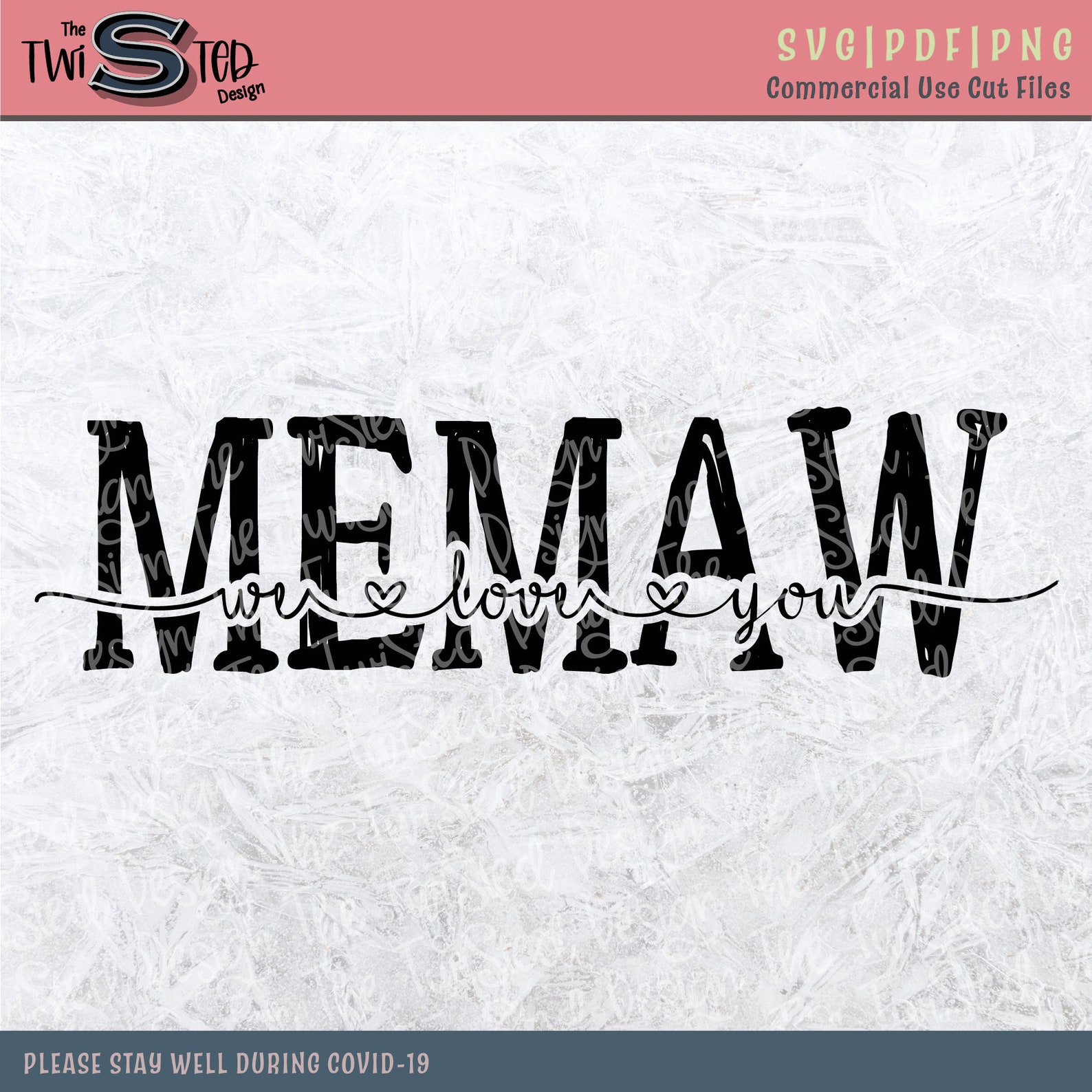 Memaw We Love You - Memaw SVG - Memaw Cut File - Love My Memaw ...