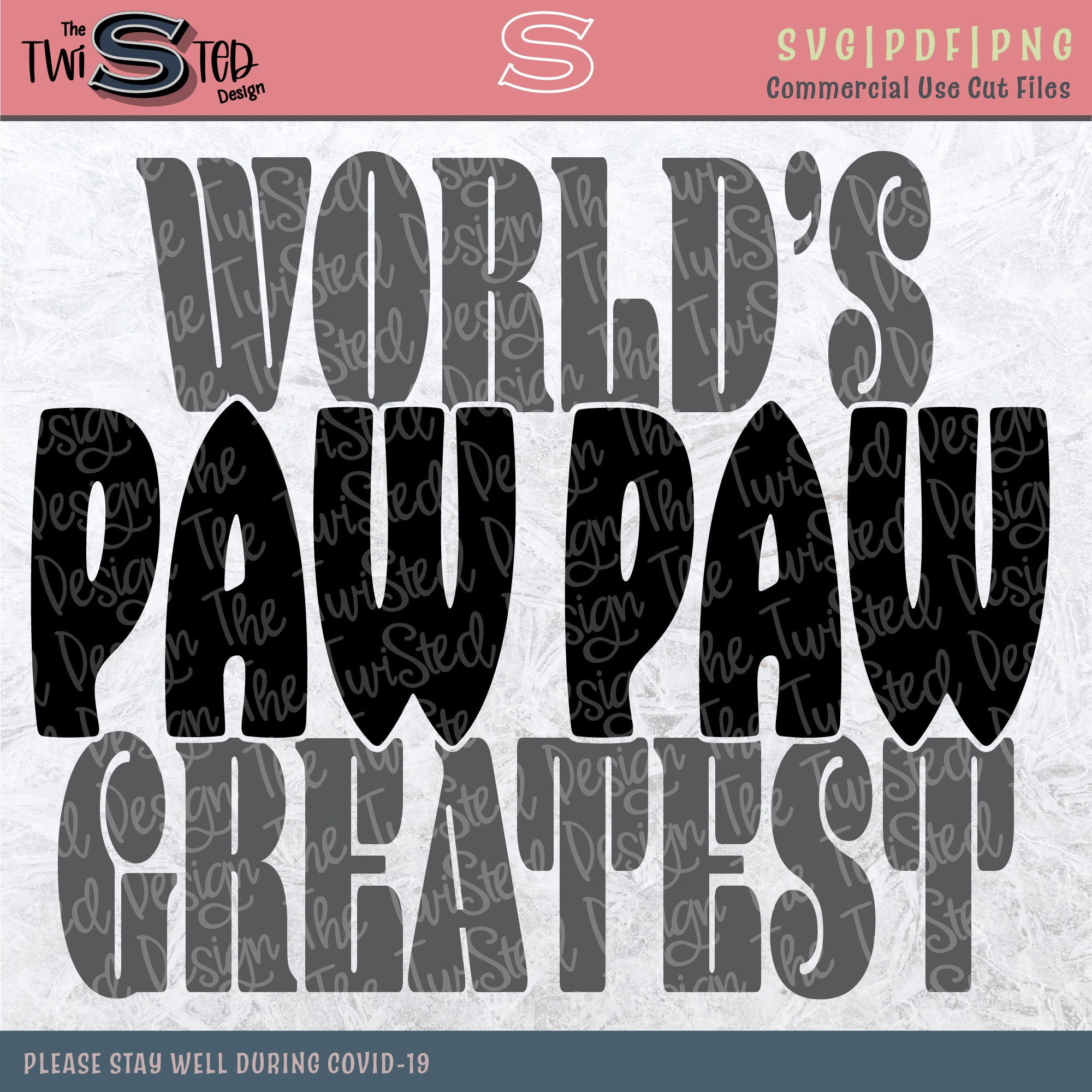 Paw Paw SVG We Love You Svg Dadlife Svg Paw Paw Cut File Grandfather ...