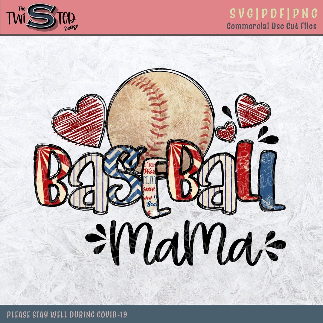 Baseball Mama Png - Mama Sublimation - Proud Mom - Vintage Baseball Png ...