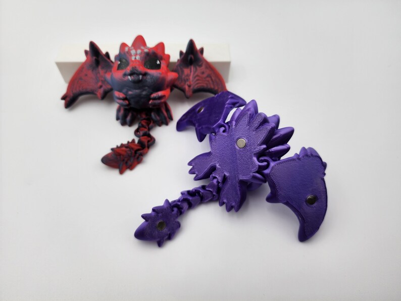 Horned Cinderling Magnet Dragon Refrigerator Magnet 5 - Etsy