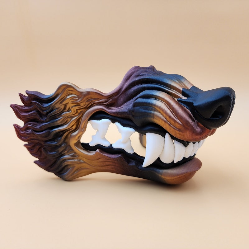 Wolf Face Mask - Etsy