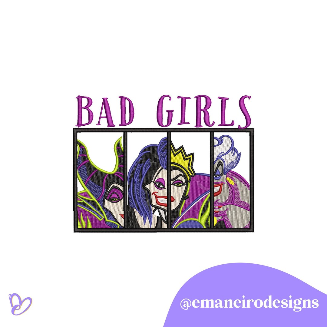 Bad Girls Embroidery Design, 13x17cm Digital Embroidery! - Etsy