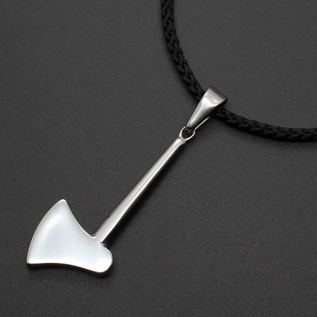 Axe Pendant Necklace for Men, Stainless Steel, Durable With Sturdy ...