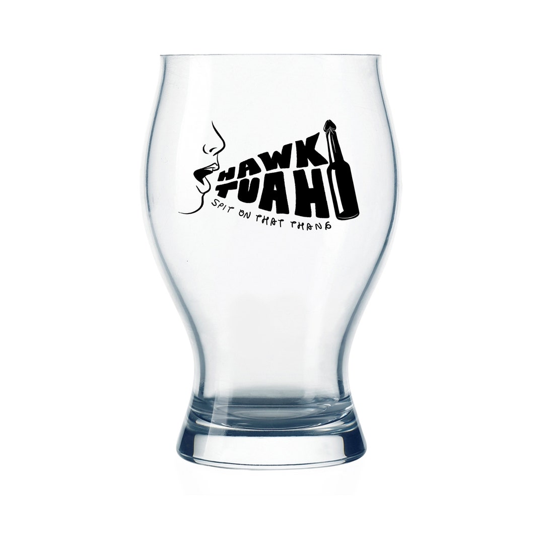 Hawk Tuah Spit on That Thang Funny Comedy Viral Joke Beer Glass Craft ...