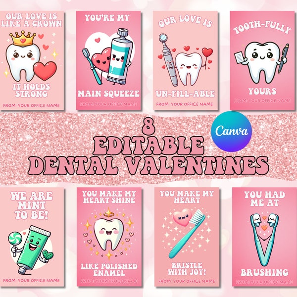 Dental Valentines Cards - Etsy