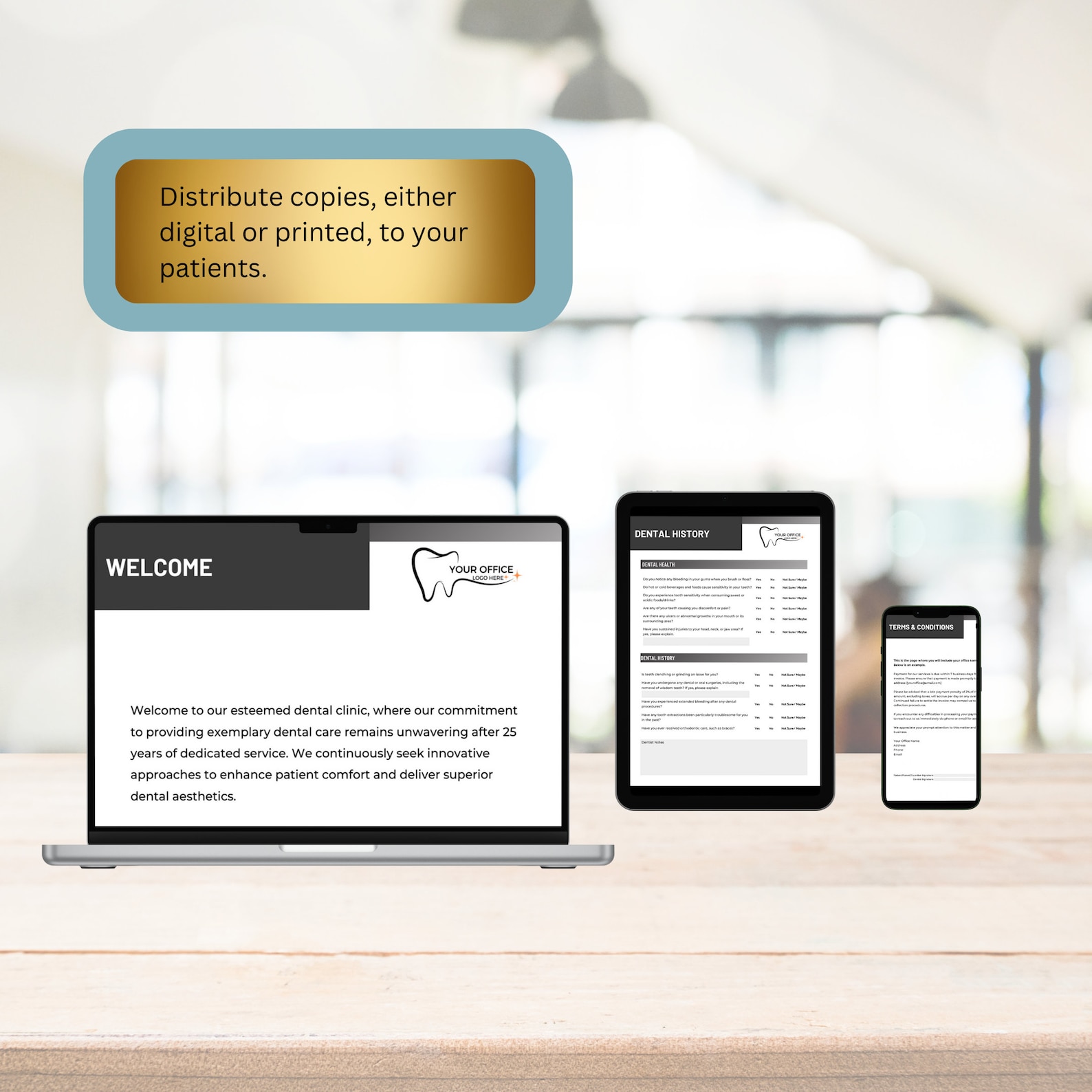 Editable Dental Intake Forms | New Patient Form | Customize Dental ...