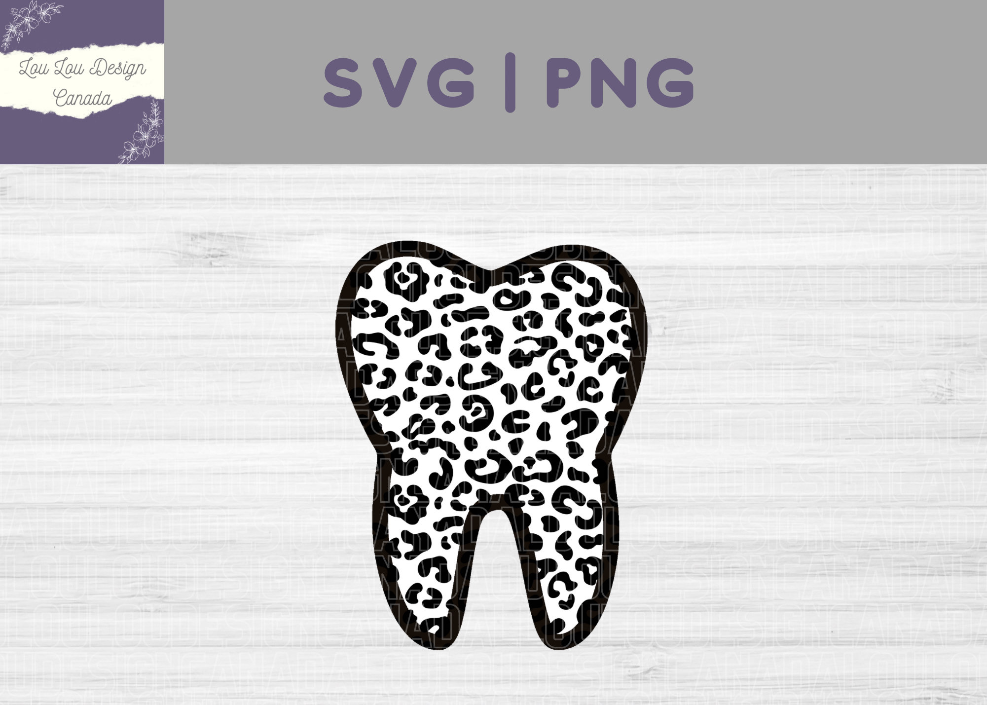 Leopard Print Tooth SVG, Dental Cut File, Dentist PNG, Dental Assistant ...