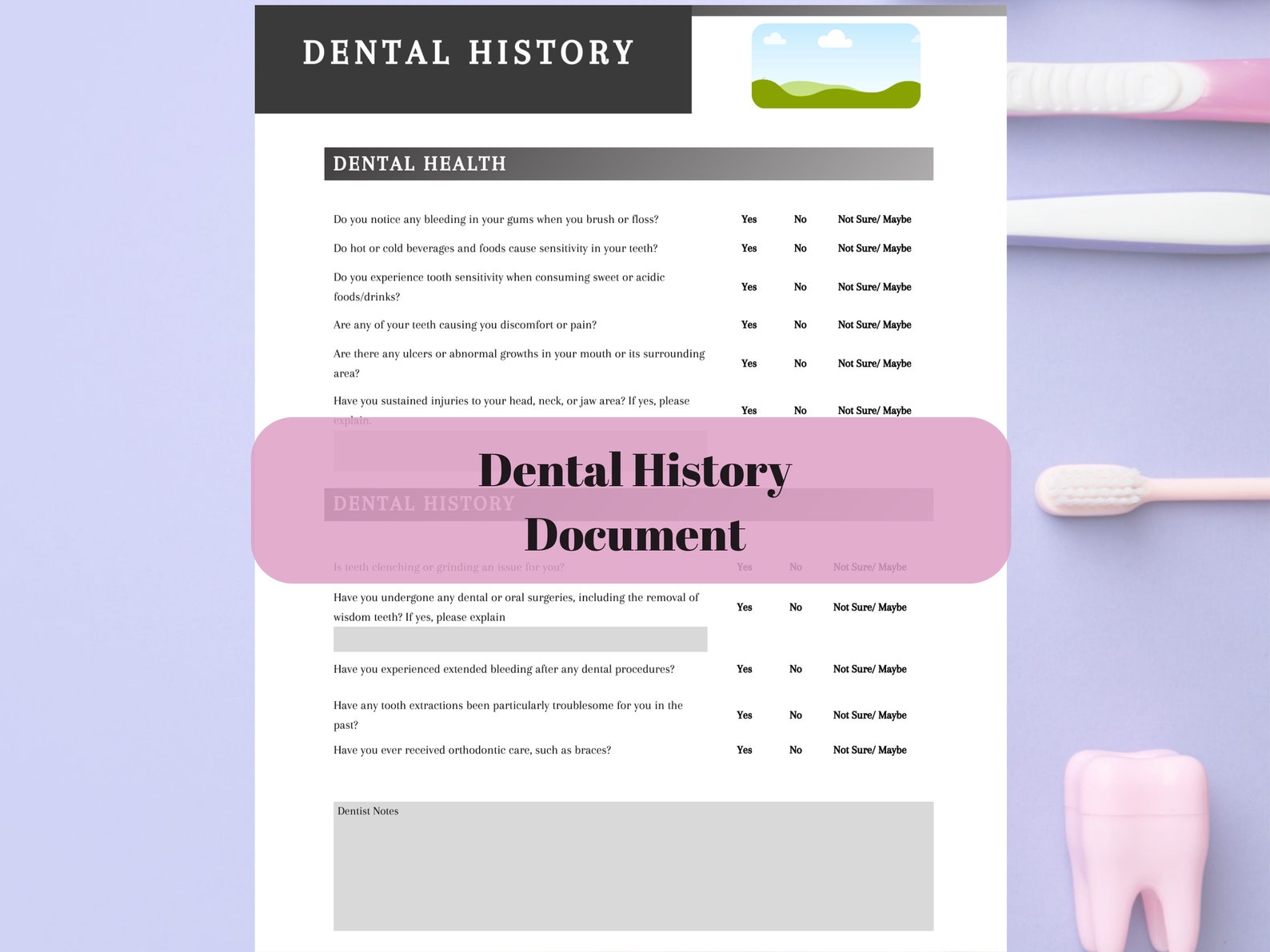 Dental Office Form Bundle | Dental Practice Editable Documentation ...