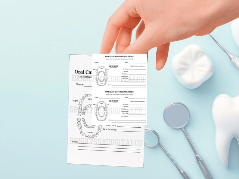 Dental Hygiene Patient Handout | RDH Hygienist Notes | Dental Office ...