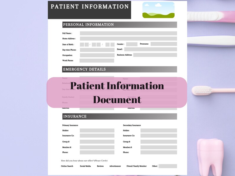 Dental Office Form Bundle | Dental Practice Editable Documentation ...