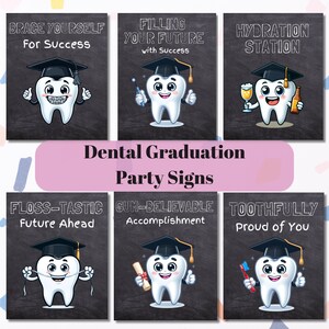 Dental Graduation Party Signs Dental Grad Party Decor Dental School