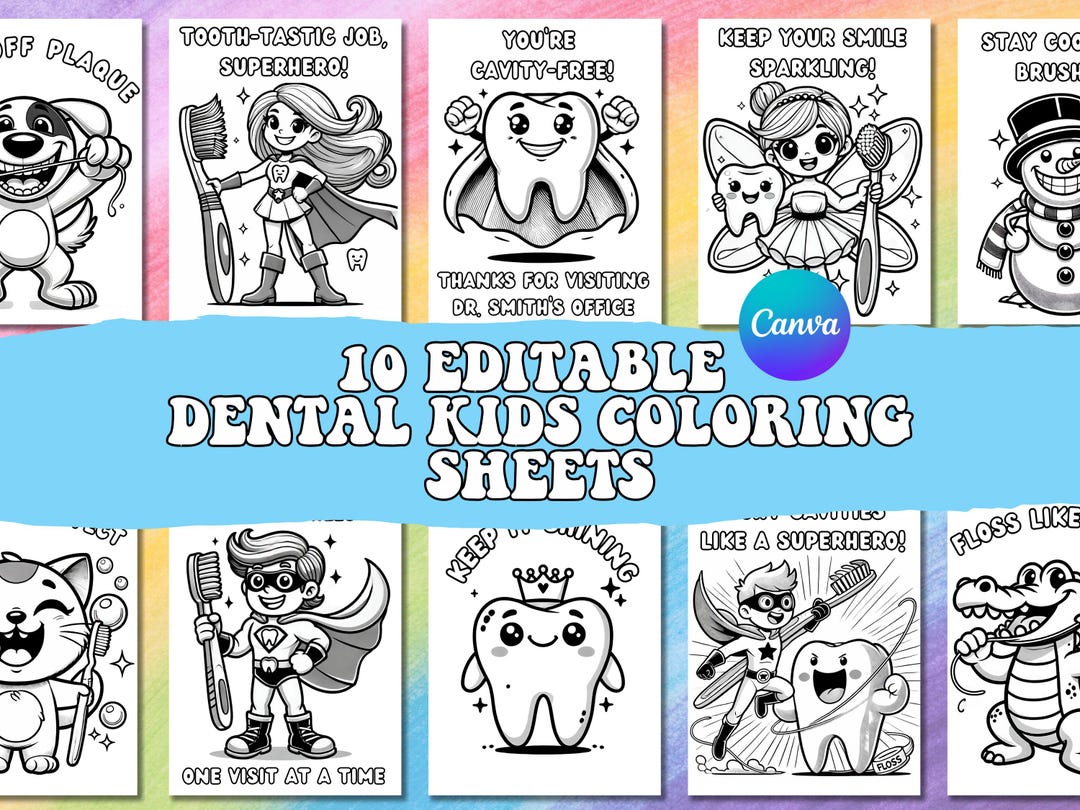 Dental Coloring Pages | Customizable Colouring Pages | Teeth Coloring ...