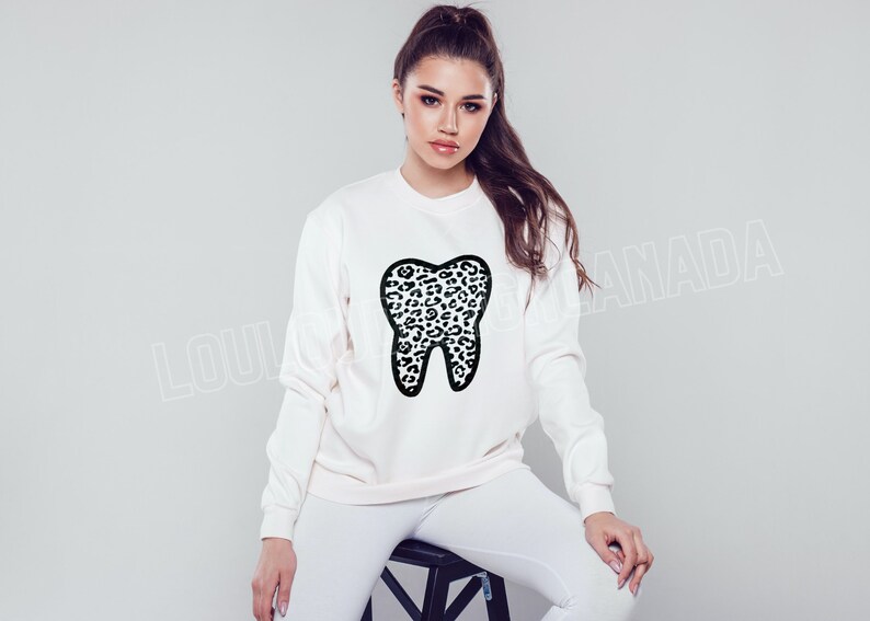 Leopard Print Tooth SVG Dental Cut File Dentist PNG Dental - Etsy