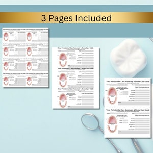Periodontal Patient Handout Form | RDH Hygienist Notes | Dental Office ...