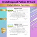 Dental Implant Patient ID Card | Implant ID Card | Medical ID Card ...