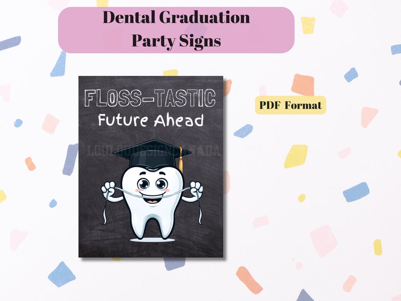 Dental Graduation Party Signs | Dental Grad Party Decor | Dental School ...