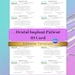Dental Implant Patient ID Card | Implant ID Card | Medical ID Card ...