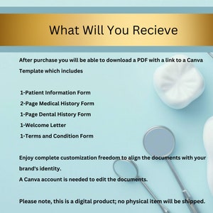 Editable Dental Intake Forms | New Patient Form | Customize Dental ...