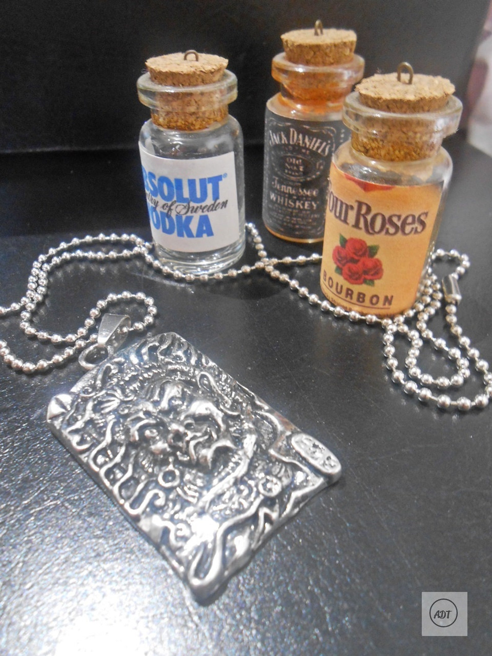 Gothic Demon Skull Necklace Dark Punk Rock Jewelry Occult Skull Pendant ...