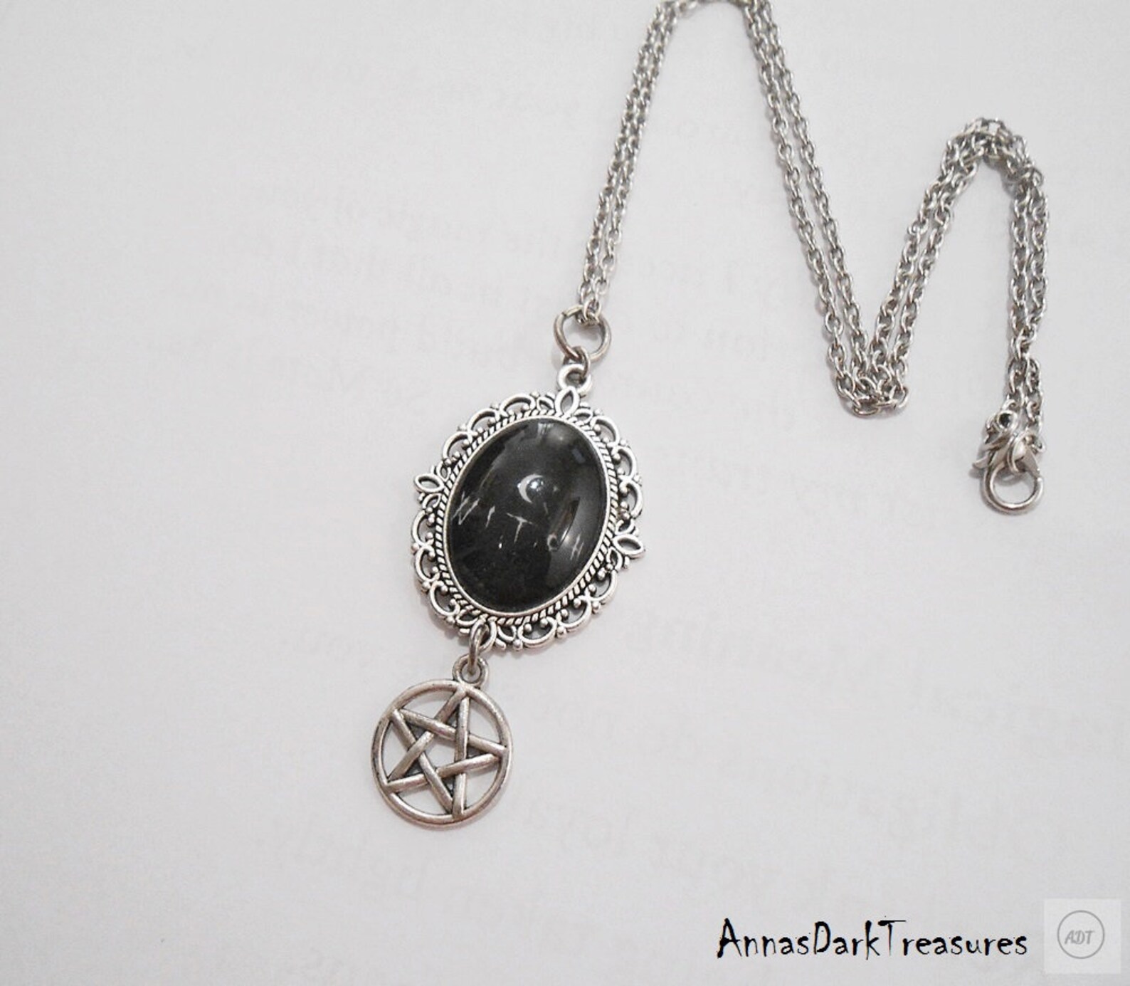 Witch Pendant Gothic Gift Gothic Jewelry Witch Necklace - Etsy