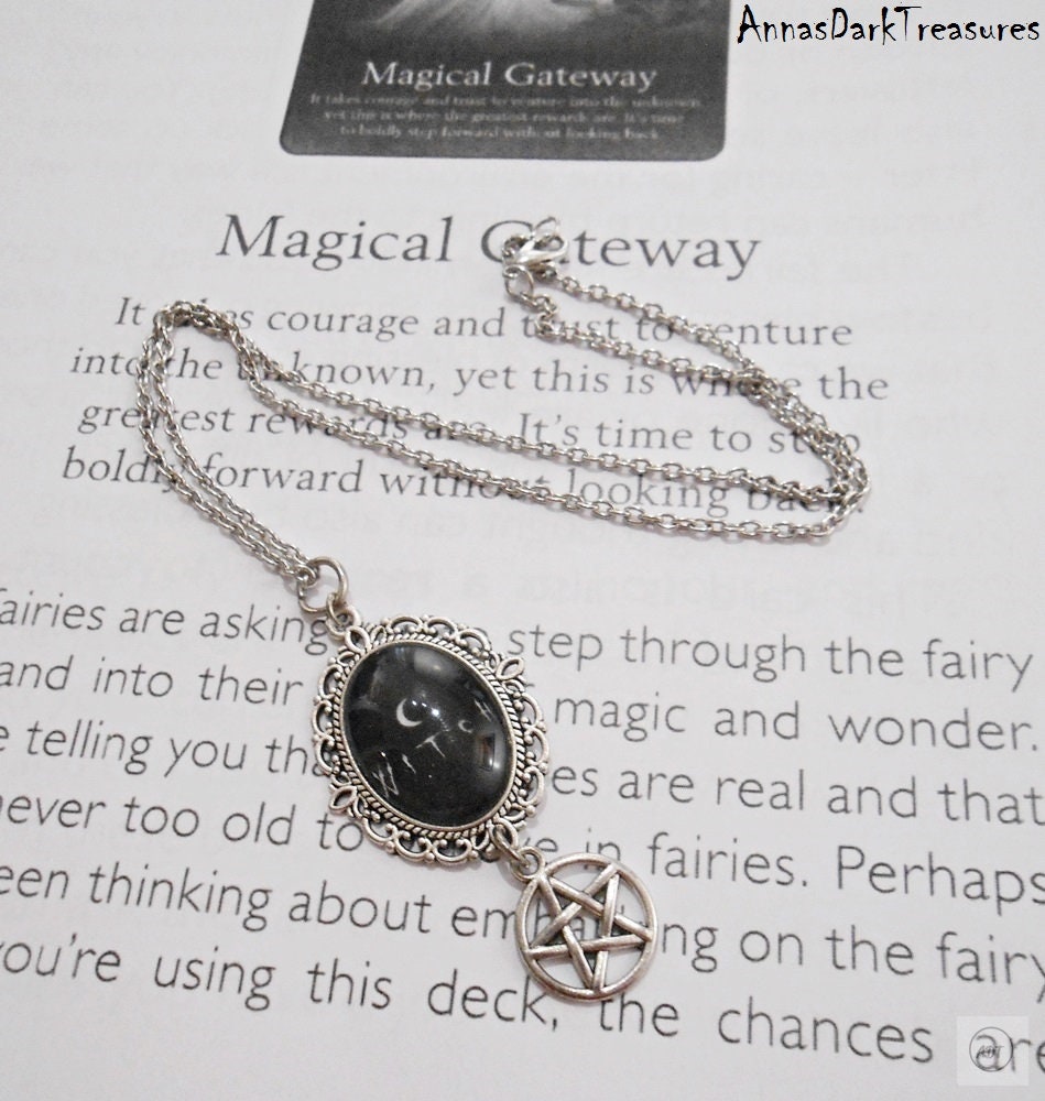 Witch Pendant Gothic Gift Gothic Jewelry Witch Necklace - Etsy