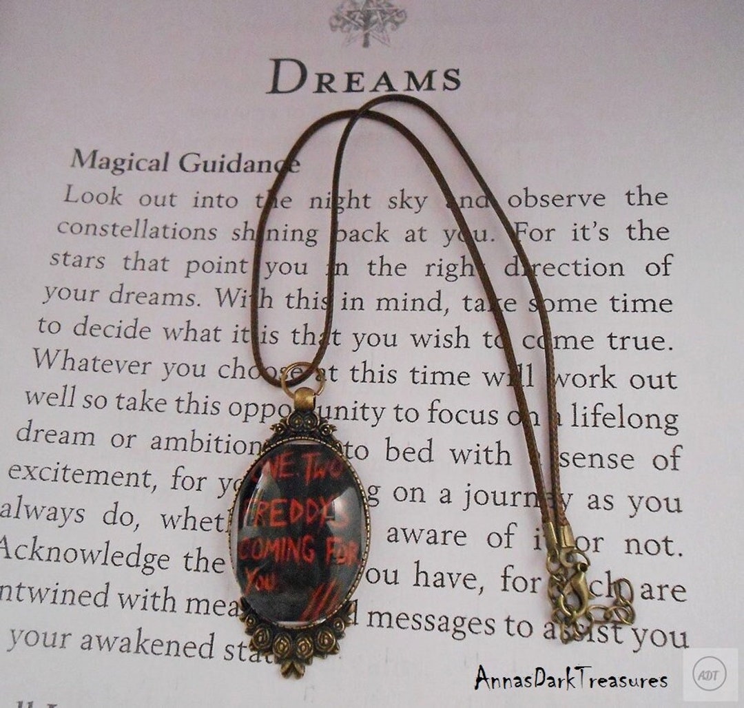 Witch Gothic Necklace Victorian Glass Metallic Horror Pendant, Classic ...