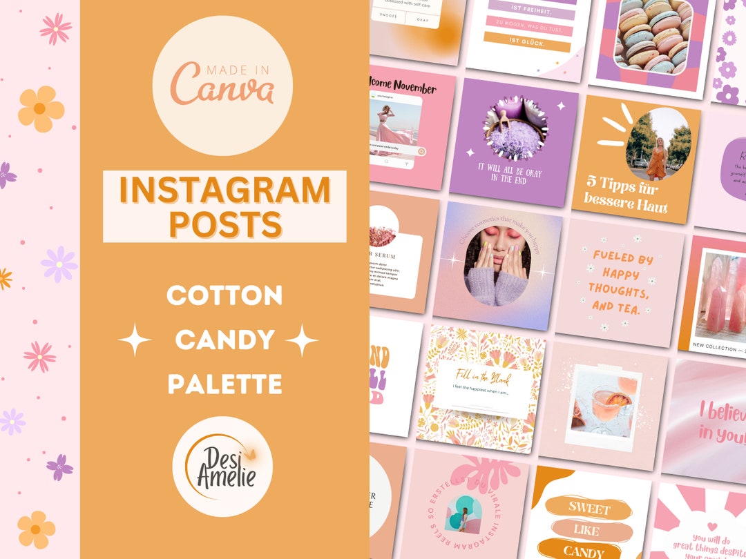 Instagram Post Templates Canva Templates Editable IG Posts - Etsy UK