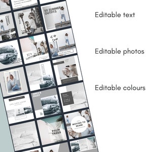 30 Instagram Post Templates for Canva Editable IG Posts - Etsy