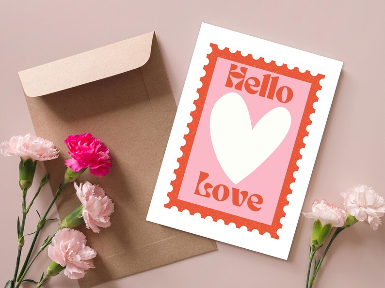 6 Cute Love Cards | Instant Download | Printable Cards | Card Set ...