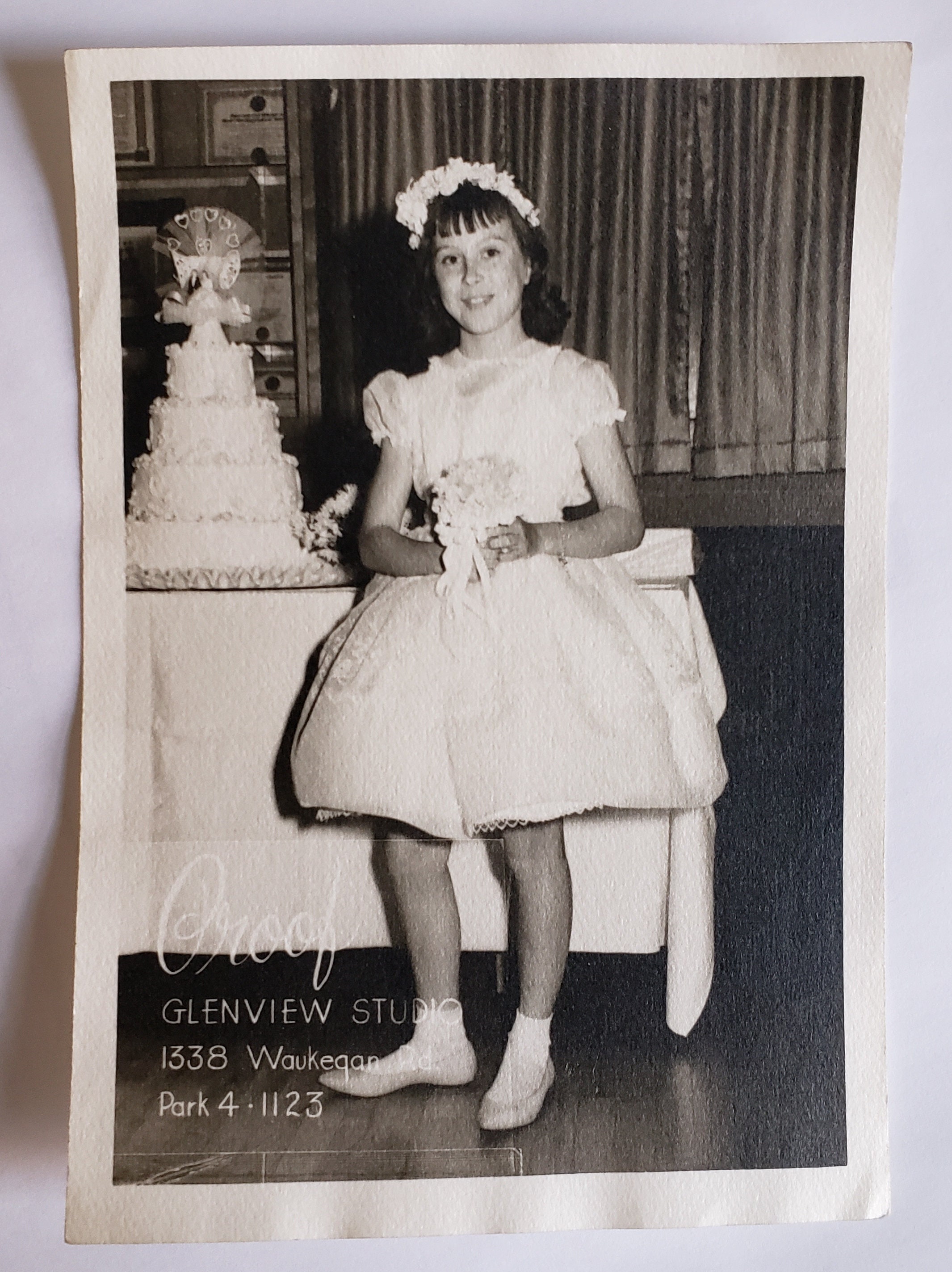 Sweet Little Flower Girl Original Photograph 1960s Era Vintage Wedding ...