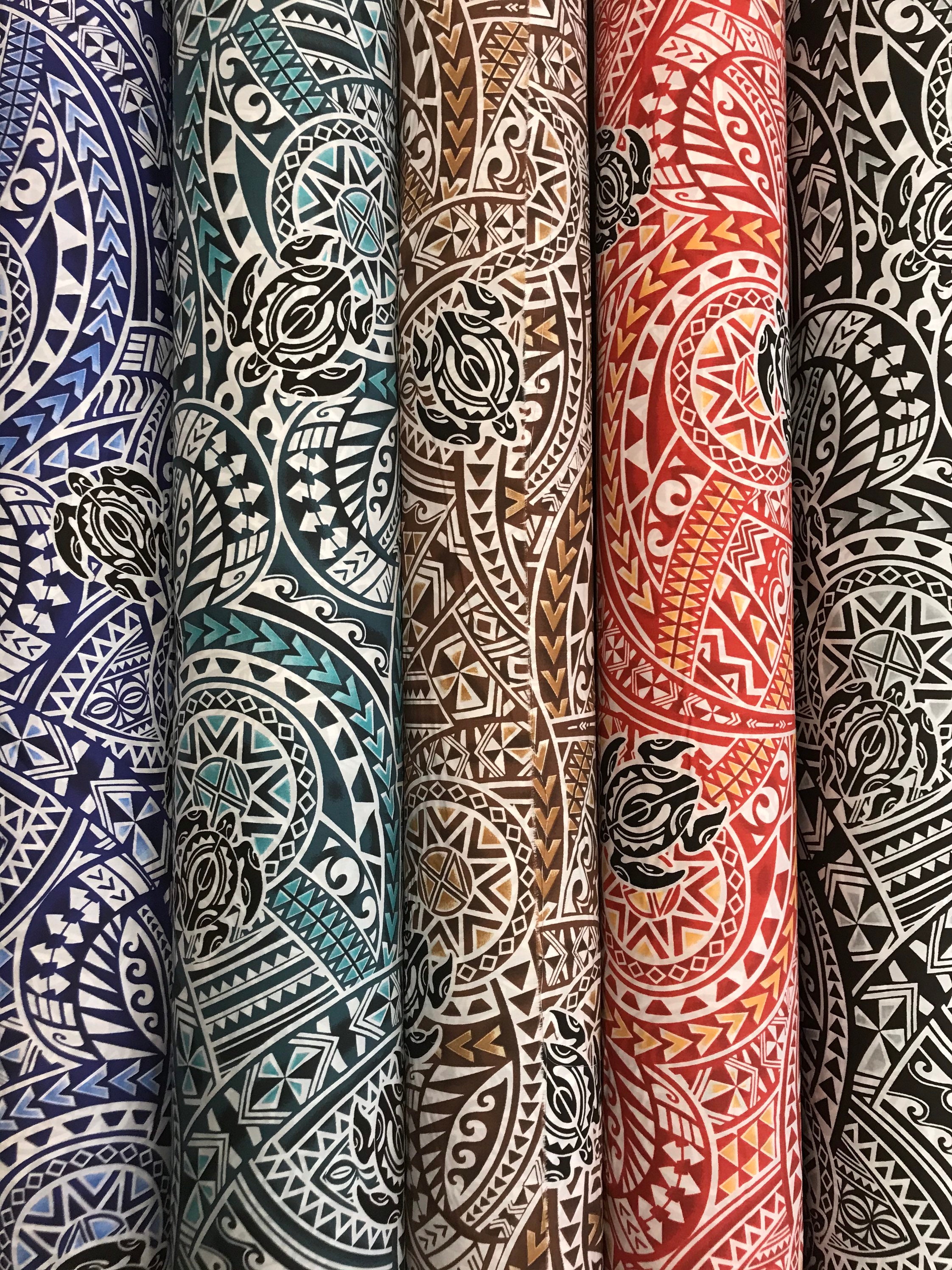 Hawaiian Tribal Print Fabric