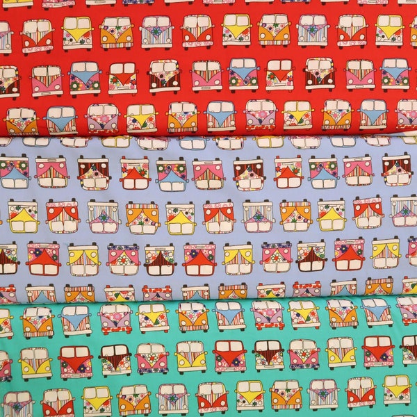 Vw Bus Fabric - Etsy