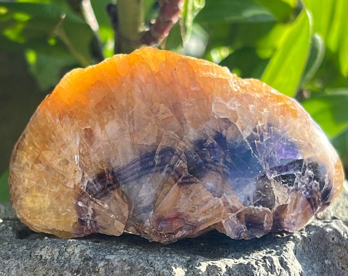 Stunning Blue John Polished From One Side Large Specimen From ...